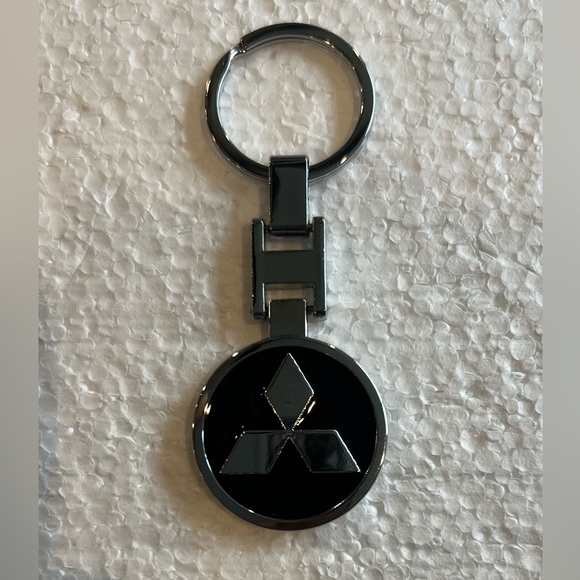 Accessories | Mitsubishi Black Chrome Logo Keychain | Poshmark